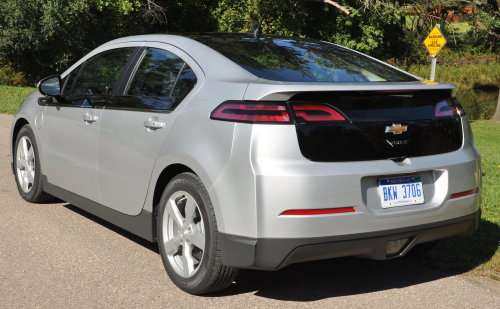 A rear shot of the 2011 Chevrolet Volt | Torque News